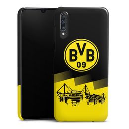 DeinDesign Galaxy A70 Handy Premium Case Smartphone Handyh&uuml;lle Schutzh&uuml;lle gl&auml;nzend Borussia Dortmund Stadium Bvb Premium Case