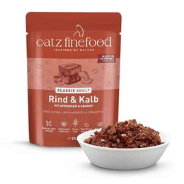 Catz Finefood No. 7 Rind & Kalb Katzen-Nassfutter hoher Fleischanteil 16x85g