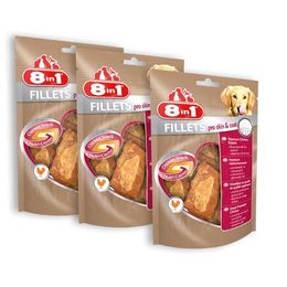8IN1 Fillets pro Skin & Coat Hundesnacks ohne Zuckerzusatz Size S