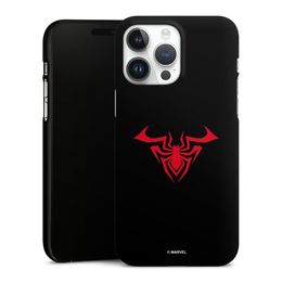DeinDesign iPhone 14 Pro Max Handy Premium Case Smartphone Handyh&uuml;lle Schutzh&uuml;lle matt Spiderman Logo Marvel Premium Case