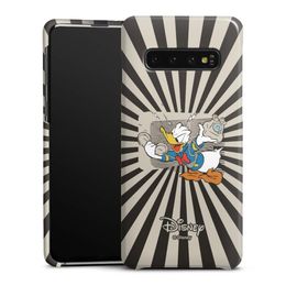 DeinDesign Galaxy S10 Handy Premium Case Smartphone Handyh&uuml;lle Schutzh&uuml;lle gl&auml;nzend Official Licensed Product Donald Duck Disney Premium Case
