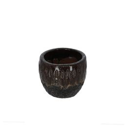 Pflanzgef&auml;&szlig; 'La Paz' braun/blau &Oslash; 19 cm