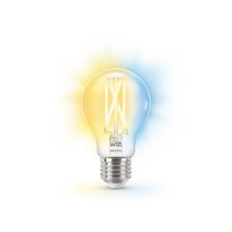 WIZ LED-Leuchtmittel dimmbar Standardform klar E27 7 W 806 lm warmwei&szlig; bis tageslichtwei&szlig;