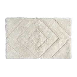 Badteppich 'Boho' cremefarben 50 x 80 cm