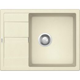 Rocasa Einbausp&uuml;le 'Fiona' Quarzkomposit beige 650 x 500 mm