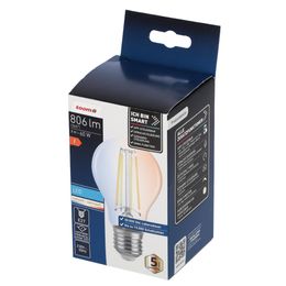 toom LED-Leuchtmittel dimmbar Standardform klar E27 8 W 806 lm warmwei&szlig; bis tageslichtwei&szlig;