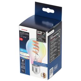 toom LED-Leuchtmittel dimmbar Standardform klar E27 4,9 W 400 lm warmwei&szlig;, Farbwechel