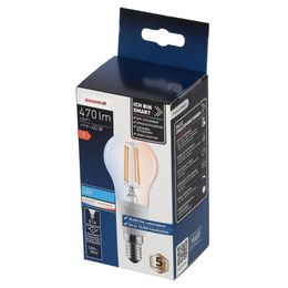 toom LED-Leuchtmittel dimmbar Tropfen klar E14 4,9 W 470 lm warmwei&szlig; bis tageslichtwei&szlig;