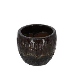 Pflanzgef&auml;&szlig; 'La Paz' braun/blau &Oslash; 27 cm