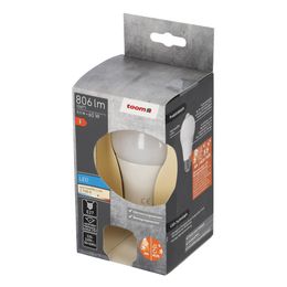 toom LED-Leuchtmittel Tropfen matt E27 8,5 W 806 lm warmwei&szlig;
