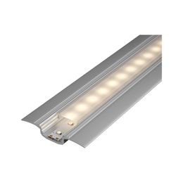 Paulmann Einbauprofil 'Step' 1 m mit satiniertem Diffusor Aluminium/eloxiert
