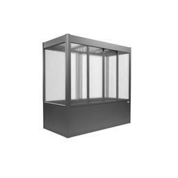 BioHort Gew&auml;chshaus 'Florentina' 2 x 1 m midi quarzgrau-metallic