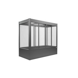 BioHort Gew&auml;chshaus 'Florentina' 2 x 1 m mini quarzgrau-metallic