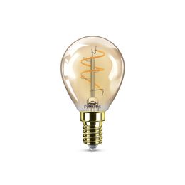 Philips LED-Leuchtmittel 'Vintage LED' dimmbar Tropfen gold E14 2,7 W 180 lm warmwei&szlig;