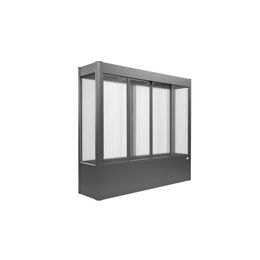 BioHort Gew&auml;chshaus 'Florentina' 2 x 0,5 m mini quarzgrau-metallic