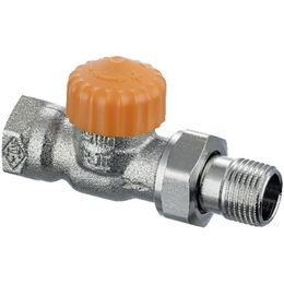 Heimeier Thermostat-Ventilunterteil 'Eclipse' vernickelt DG DN-15