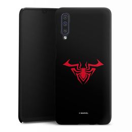 DeinDesign Galaxy A50 Handy Premium Case Smartphone Handyh&uuml;lle Schutzh&uuml;lle matt Spiderman Logo Marvel Premium Case