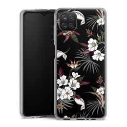 DeinDesign Galaxy A12 Handy Silikon H&uuml;lle Case transparent Handyh&uuml;lle Flowers Muster Autumn Silikon Case