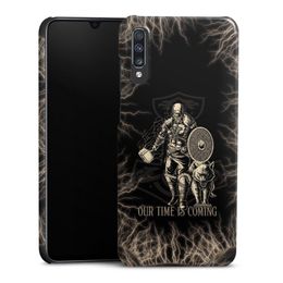 DeinDesign Galaxy A70 Handy Premium Case Smartphone Handyh&uuml;lle Schutzh&uuml;lle gl&auml;nzend Wikinger Vikings Tv Show Designs Premium Case