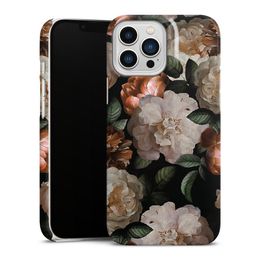 DeinDesign iPhone 13 Pro Max Handy Premium Case Smartphone Handyh&uuml;lle Schutzh&uuml;lle gl&auml;nzend Wallpaper Rose Flower Premium Case