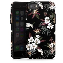 DeinDesign iPhone SE (2022) Handy Panzer Handyh&uuml;lle robuste Outdoor H&uuml;lle Schutzh&uuml;lle matt Autumn Flowers Muster Tough Case