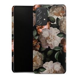 DeinDesign Galaxy A52s 5G Handy Premium Case Smartphone Handyh&uuml;lle Schutzh&uuml;lle gl&auml;nzend Wallpaper Rose Flower Premium Case