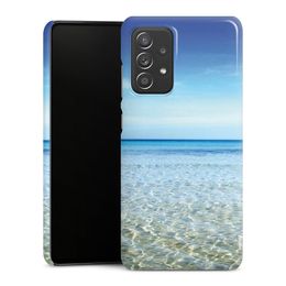 DeinDesign Galaxy A52s 5G Handy Premium Case Smartphone Handyh&uuml;lle Schutzh&uuml;lle gl&auml;nzend Urlaub Ocean Sky Premium Case