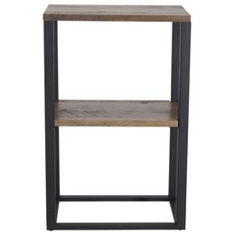 Nachttisch VENTURE HOME, B:30cm H:70cm T:30cmschwarz, natur, natur, Schlafzimmer, Tische, "Rise, schmaler Nachttisch in heller Eschenoptik, 45 &times; 30