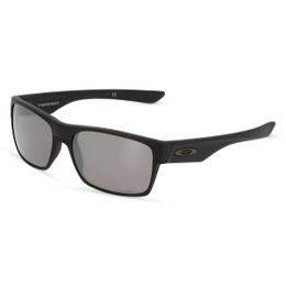Oakley OO9189 TWOFACE | Herren-Sonnenbrille | Fassung: Vollrand, Quadratisch, Kunststoff, Schwarz Matt | Glasfarbe: Grau Spiegel Silber