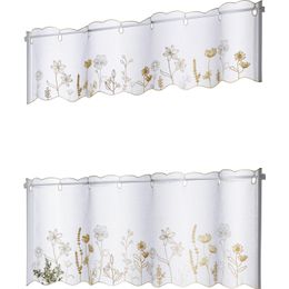 HEINE HOME unisex Querbehang wei&szlig;-beige, Gr&ouml;&szlig;e 30x90 cm