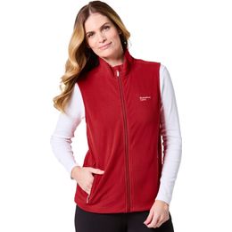 Damen Fleeceweste rot, Gr&ouml;&szlig;e 44/46