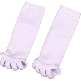 Damen Zehensocken wei&szlig;, Gr&ouml;&szlig;e 0