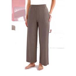 feel good Damen Dehnbund-Hose dunkeltaupe, Gr&ouml;&szlig;e 40/42