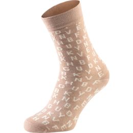 w&auml;schepur Damen Socken ecru-sand, Gr&ouml;&szlig;e 47-50