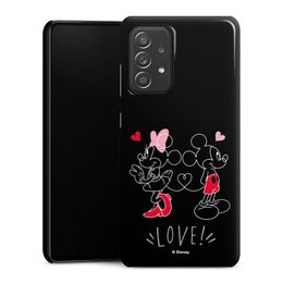 DeinDesign Galaxy A52s 5G Handy Premium Case Smartphone Handyh&uuml;lle Schutzh&uuml;lle gl&auml;nzend Disney Love Premium Case