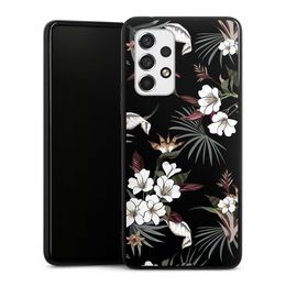 DeinDesign Galaxy A53 5G Handy Silikon H&uuml;lle Case schwarz Handyh&uuml;lle D&iacute;a De Los Muertos Totenkopf Rock 'N' Roll