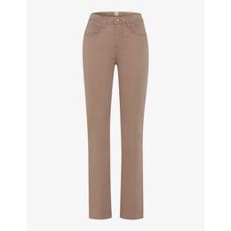 Brax Damen Five-Pocket-Hose Style CAROLA TAUPE, hellbraun, Gr. 34