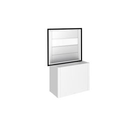 BioHort Sichtschutz zu 'HochBeet' 4 x 1 m mit Acrylglas silber-metallic