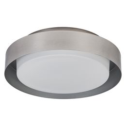 Osram LED-Deckenleuchte 'Orbis Madrid' nickelfarben &Oslash; 29 cm
