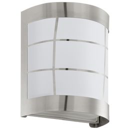 Eglo Wandleuchte 'Cerno 1' E27-LED-G45, edelstahl