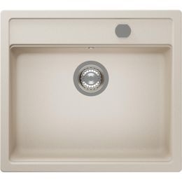 Rocasa Einbausp&uuml;le 'Romi' Quarzkomposit beige 570 x 510 mm
