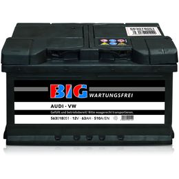 BIG Autobatterie 1 2V 63 Ah 510 A/EN