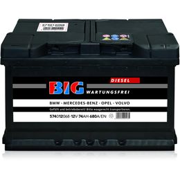 BIG Autobatterie 12 V 74 Ah 680 A/EN
