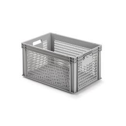 ALUTEC Kunststoffbeh&auml;lter durchbrochen grau 60 x 40 x 32 cm