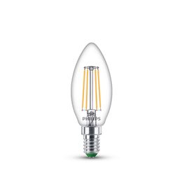 Philips LED-Leuchtmittel Kerze klar E14 1,2 W 252 lm warmwei&szlig;