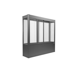 BioHort Gew&auml;chshaus 'Florentina' 2 x 0,5 m midi quarzgrau-metallic