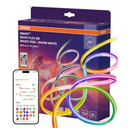Osram LED-Leuchtstreifen 'Smart Wifi Neon Flex' dimmbar 21 W 2500 lm Farbwechsler 500 cm