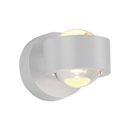 Sch&ouml;ner Wohnen Kollektion Sch&ouml;ner Wohnen Kollektion LED-Wandleuchte 'Chia' wei&szlig; 2-flammig 9,3 x 9,3 x 12,5 cm