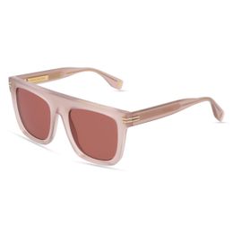 Marc Jacobs MJ 1044/S | Damen-Sonnenbrille | Fassung: Vollrand, Quadratisch, Acetat, Rose Perlmutt | Glasfarbe: Violett