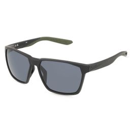 Nike NKIB6916XN MAVERICK N | Unisex-Sonnenbrille | Fassung: Vollrand, Quadratisch, Kunststoff, Schwarz Grau | Glasfarbe: Grau